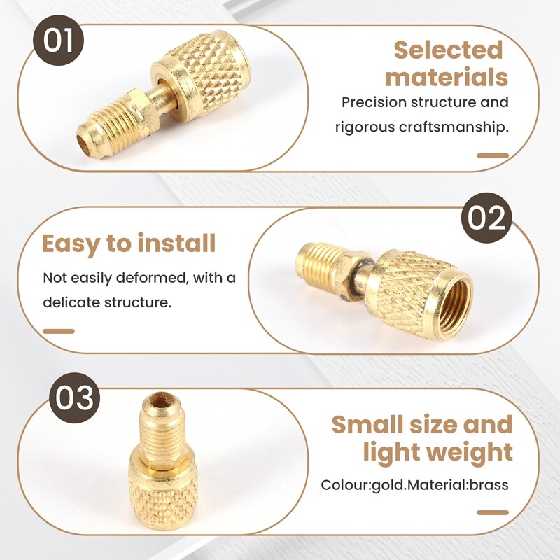 Adapter Cable Hose Connector R22 to R32 Size 1/4 inch to 5/16 inch ...