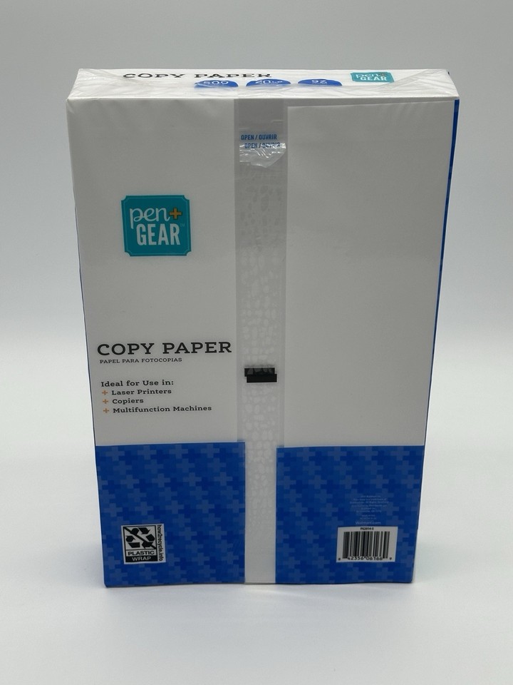 Pen+Gear Copy Paper, 8.5" x 11", 20 lb, White, 500 Sheets | eBay