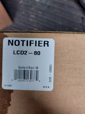 NOTIFIER LCD2-80 80 CHARACTER LCD REMOTE DISPLAY/CONTROL ANNUNCIATOR ...
