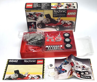 Lego 8842 Technic Go-Kart 1986 complet en boîte + notice + catalogue ...