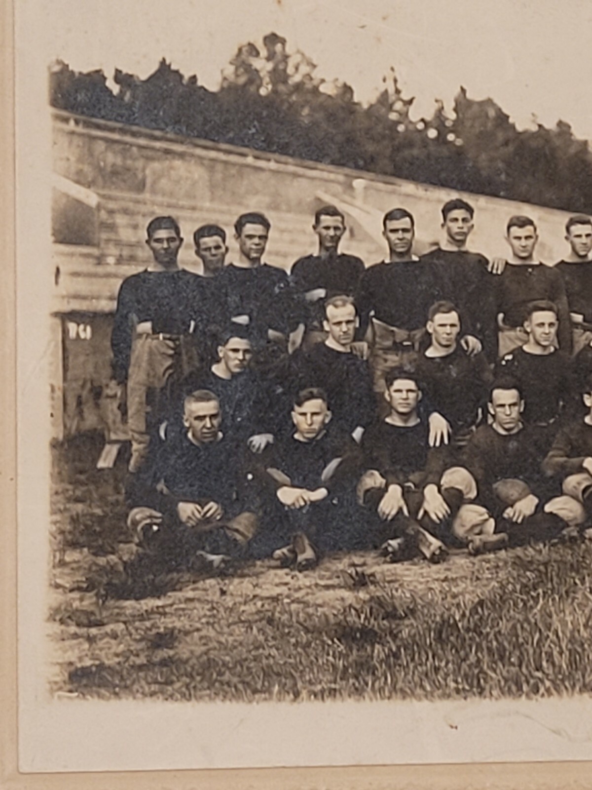 Rare 1916 FOOTBALL TEAM CABINET PHOTO with ROSTER-6x7 Inches-Great ...
