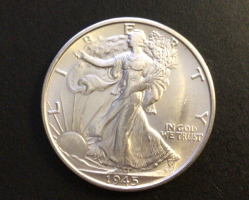 1945-S Liberty Walking Half Dollar, Choice Gem Mint. Beautiful! B129 | eBay