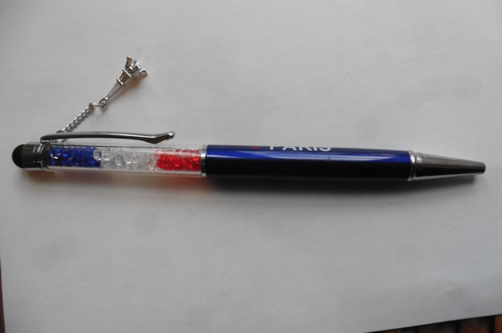 Stylo mobile souvenir Floaty pen - I love Paris France drapeau Tour ...