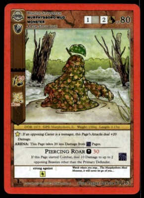 2021 Metazoo 1st Edition Nightfall Full Holo Murphysboro Mud Monster G1 ...