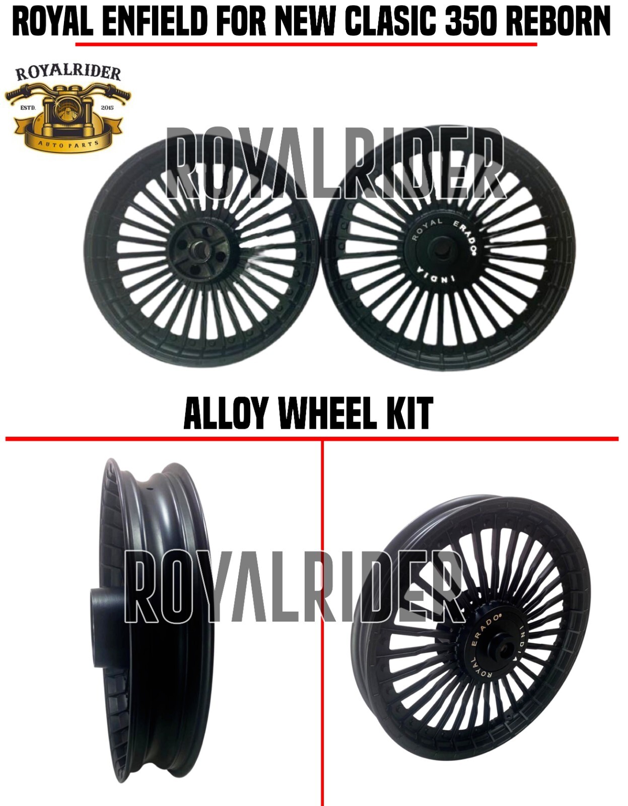 Royal Enfield New Classic 350 Reborn "ALLOY WHEEL SET" - Express ...