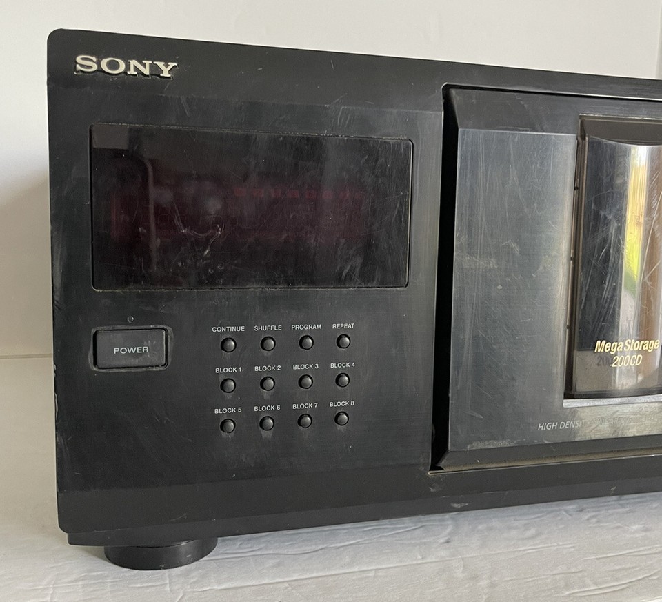 Sony MegaStorage MULTI 200-Disc CD Player Changer CDP-CX225 NO Remote ...