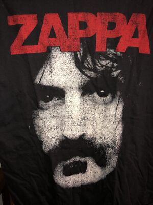 Vintage T Shirt - Zappa Red And Black Bay island Brand Size S Concert ...