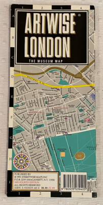 Artwise London by Streetwise Maps - The Museum Map Laminated - England ...