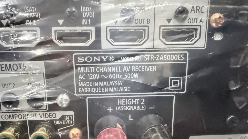 SONY STR-ZA5000ES 11.1 With 9.2 Channel Amplifier w/ Dolby Atmos IMAX ...