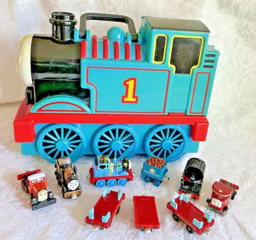 Thomas The Train - Train Carrying Case w/9 Assorted Thomas The Train ...