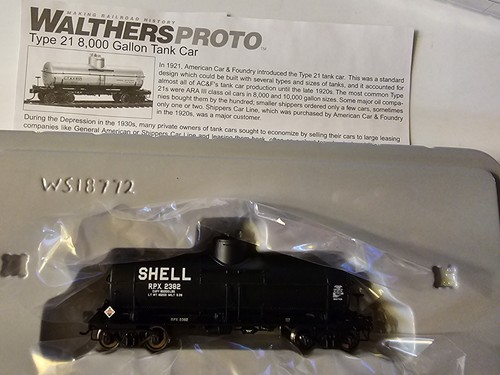 Ho Walthers Proto #920-100336, Shell 32' RPX 8,000-Gallon Tank Car ...