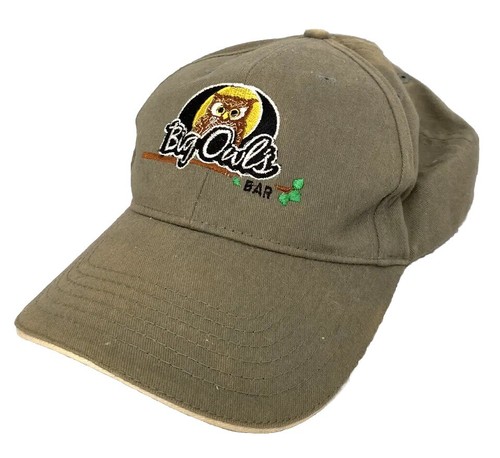 Big Owl's Bar Adjustable Brown Hat Cap One Size HOOT HOOT | eBay