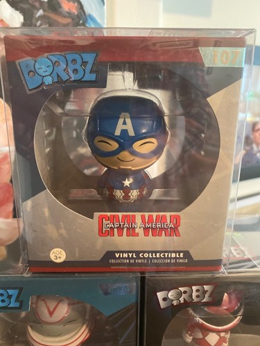 FUNKO DORBZ MARVEL CAPTAIN AMERICA 3 CIVIL WAR CAPTAIN AMERICA + FREE PROTECTOR | eBay