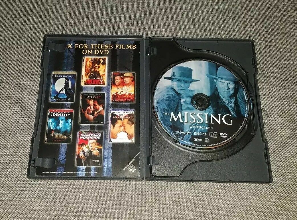 The Missing (DVD, 2004, 2-Disc Set, Widescreen) Tommy Lee Jones, Cate ...
