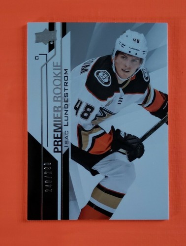 2018-19 Upper Deck Premier #72 Isac Lundestrom Rcsn 240/299 | eBay