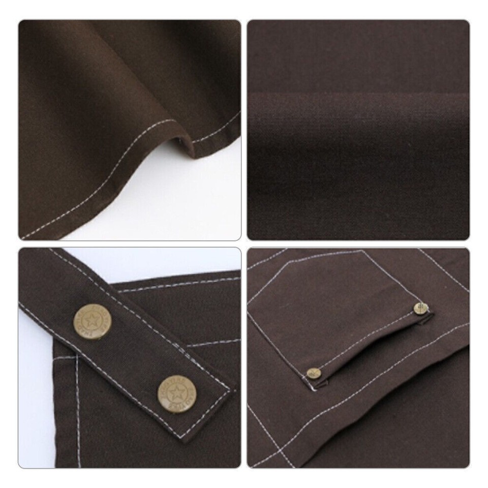 Adjustable Canvas Chef Apron for Men and Women - Cooking, Baking, BBQ ...