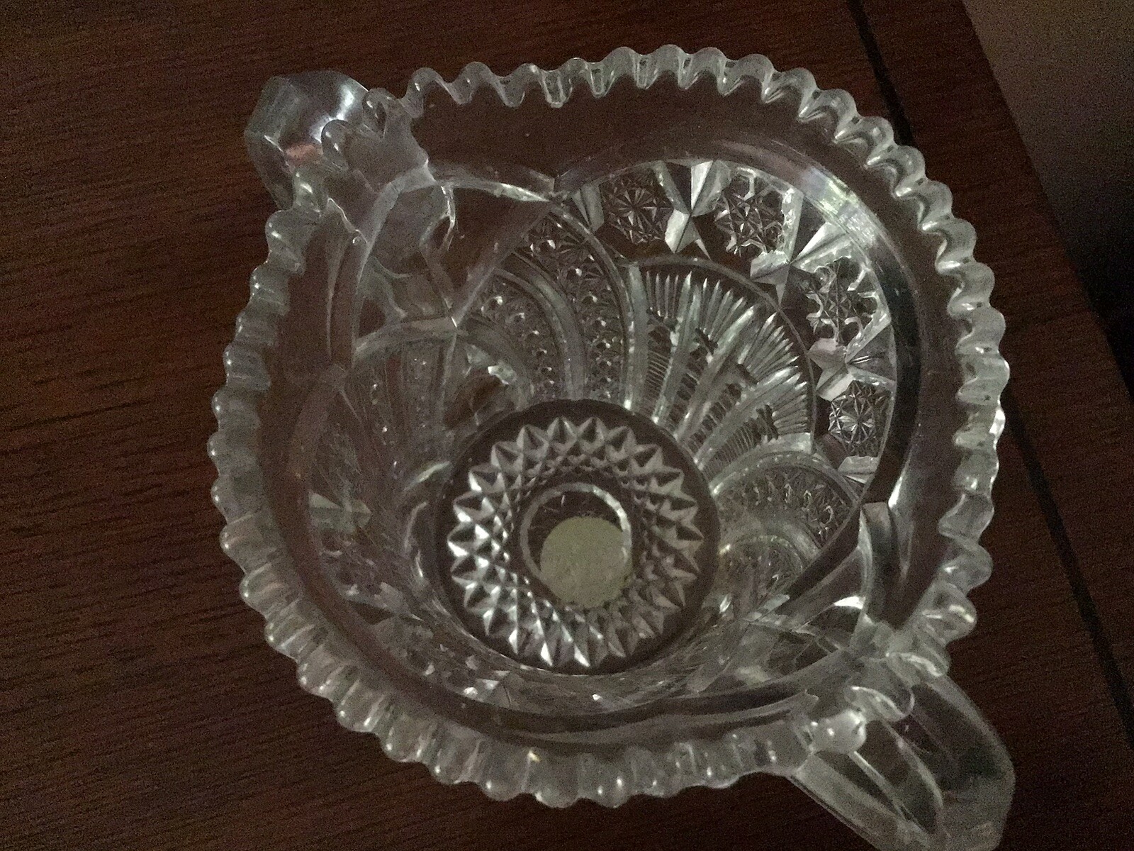 Vintage 2 Handles Pressed Glass Spooner Victorian | eBay