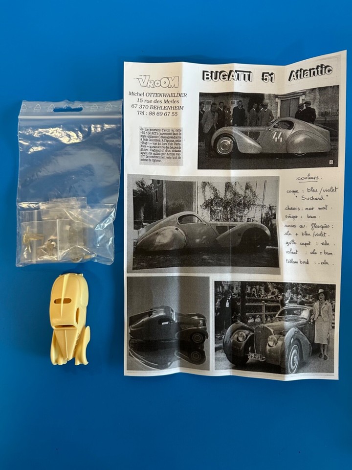 VROOM 1/43 Bugatti 51 Atlantic Model Kit ( Not Tameo ) | eBay