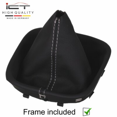 ICT leather gear stick boot for VW Golf 6 Scirocco EOS Jetta stitch ...