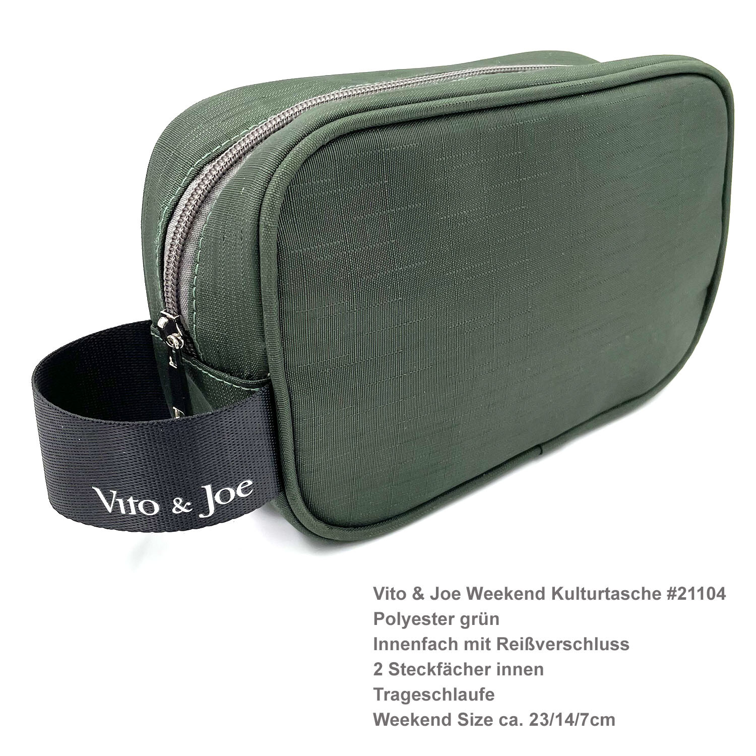 Vito & Joe Herren Textil Kulturtasche Waschtasche Toilet Bag ...