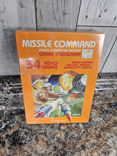 NEW SEALED Atari 2600 Missile Command 1980 CX2638 34 Games in 1 | eBay