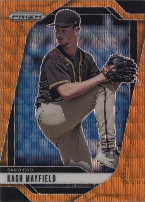 2025 Panini Prizm - Kash Mayfield, Kash Mayfield #275 Orange Wave Prizm ...