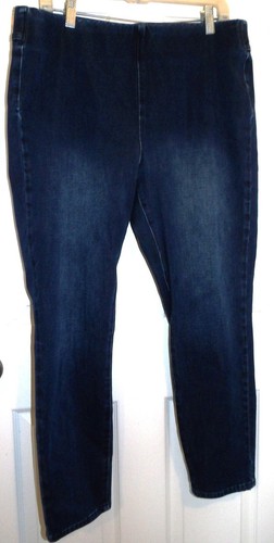 Cute Blue Denim SOFT SURROUNDINGS Pull On Jeans w/Two Pockets - Large ...