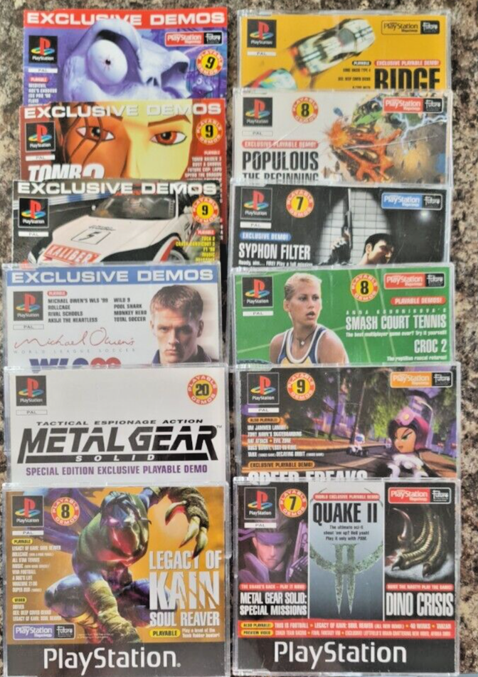 Official UK PlayStation Magazine Disc x 12 (+all inserts) (us seller ...