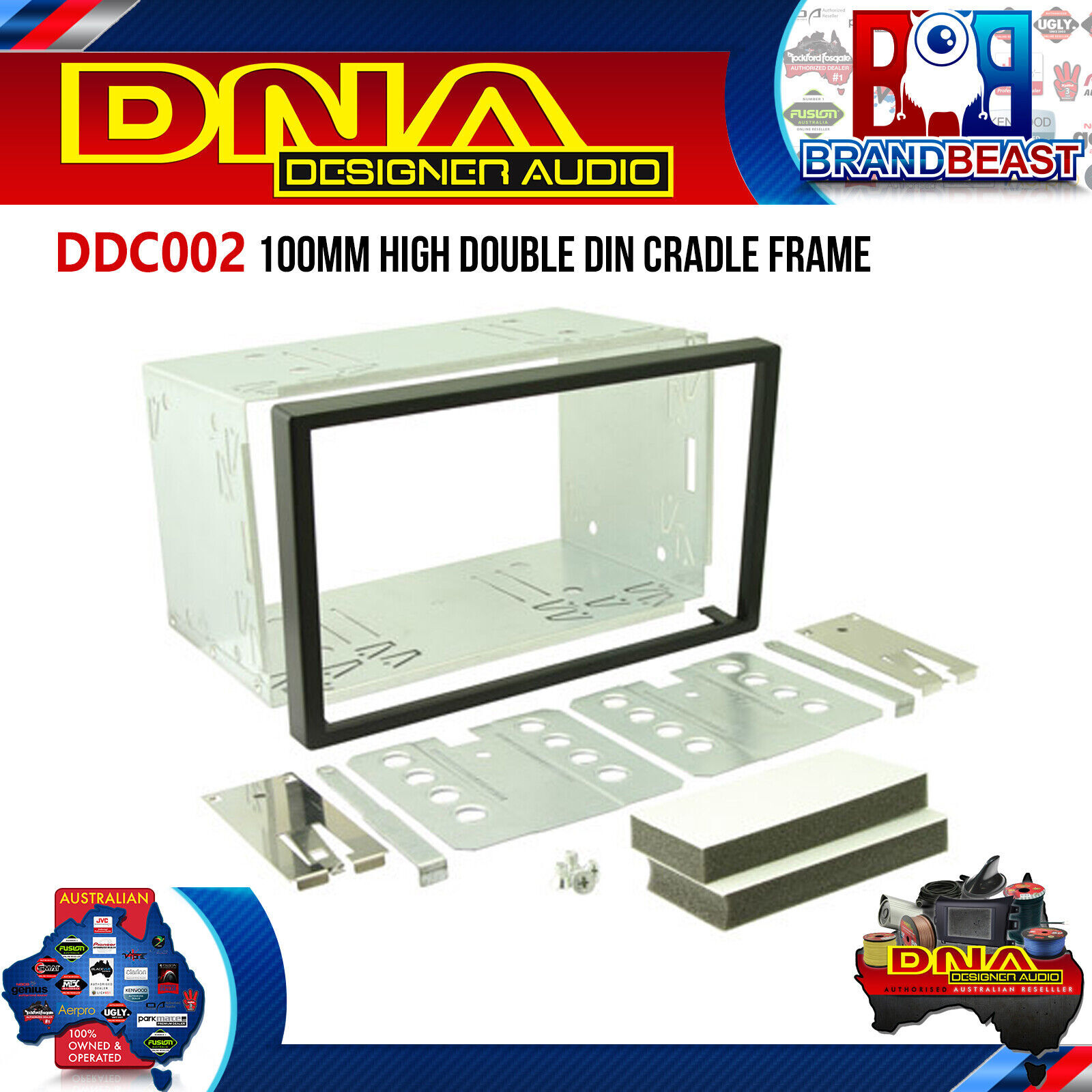 DNA DDC002 100mm High Double Din Cradle Frame | eBay