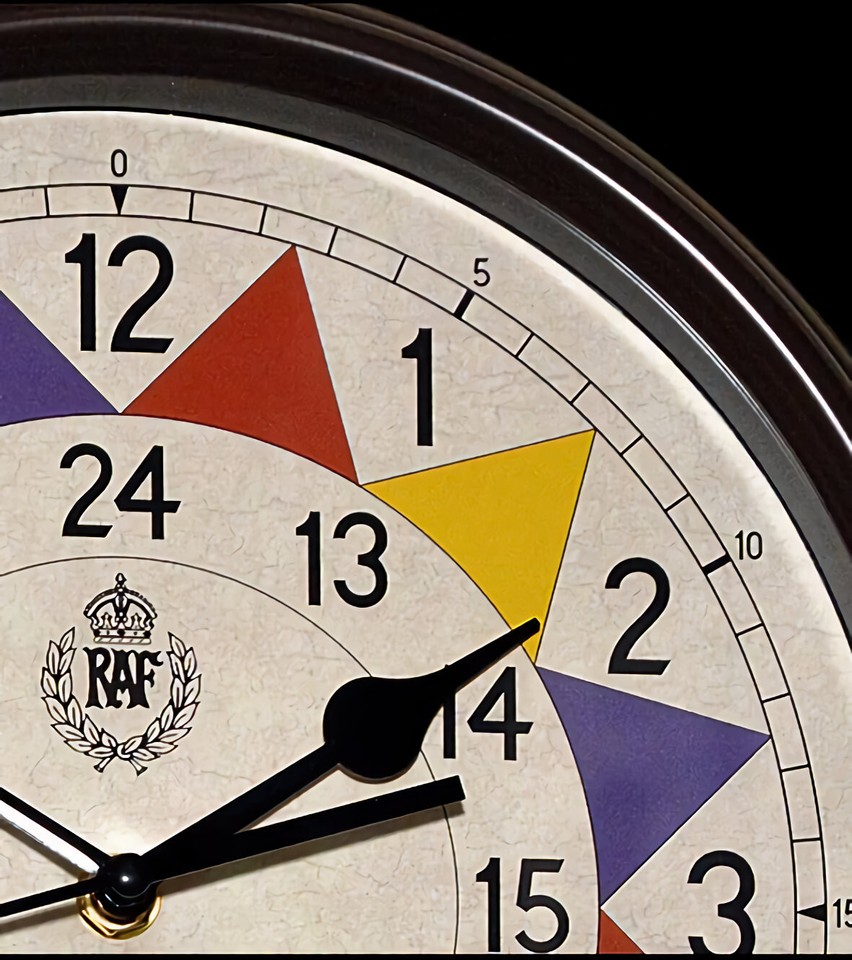 802016 MWC RAF Battle of Britain Replica Sector Wall Clock 12" Polycarb ...