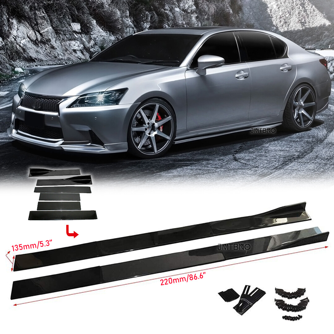 For Lexus GS350 ES350 86.6'' Side Skirt Extension Lip Rocker Panel ...