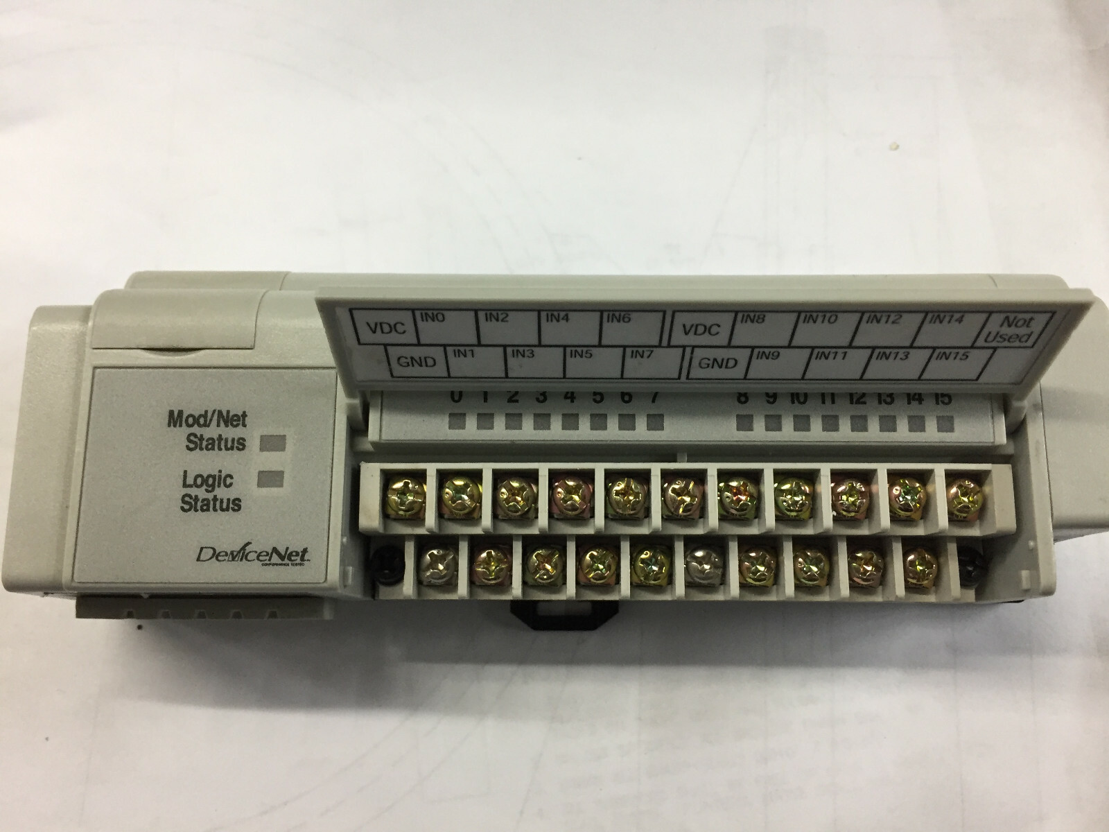 Allen Bradley 1791D-16V0 16VO Ser D DeviceNet CompactBlock I/O 16 Input ...