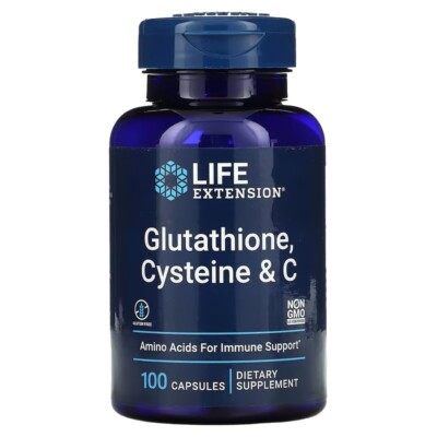 Glutathion Reduced Cysteine & C LIFE EXTENSION 100 capsulas | eBay.de