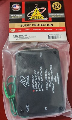 Ditek DTK-110C6A - CAT6 POE Surge Protection with 110 IN/110 OUT | eBay