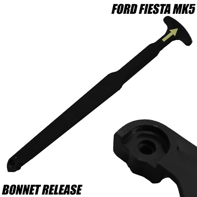 BONNET HOOD CATCH RELEASE PULL HANDLE LEVER OPENER For FORD FIESTA MK5 ...