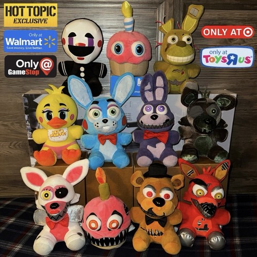 Five Nights at Freddy's Exclusive Funko Plush Lot of 11 Toy Bonnie FNaF ...