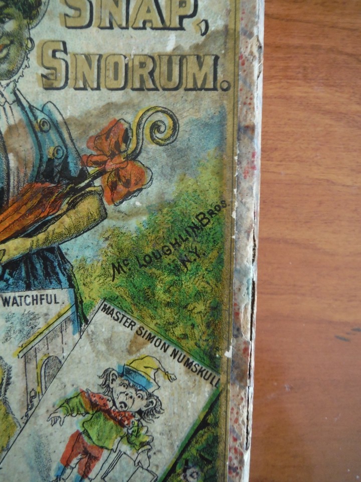 1890 McLoughlin Bros Snip, Snap, Snorum Card Game - Rare | eBay