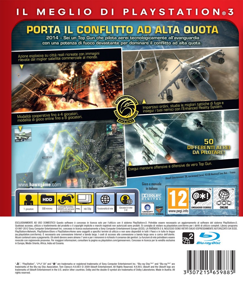 Essentials Tom Clancy Es Hawx PS3 PLAYSTATION 3 Ubisoft | eBay