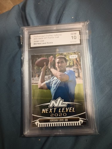 PGA 10 Gem Mint 2020 Sage Next Level Jordan Love Green Bay Packers ...