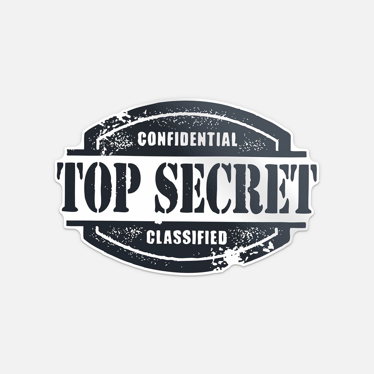 Top Secret Stamp Black