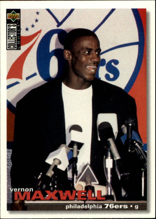 1995-96 Collector's Choice 76ers Basketball Card #212 Vernon Maxwell | eBay