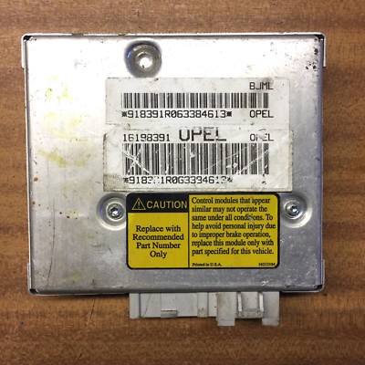 1998 Vauxhall Sintra ABS Control Module Unit ECU 16198391 | eBay UK