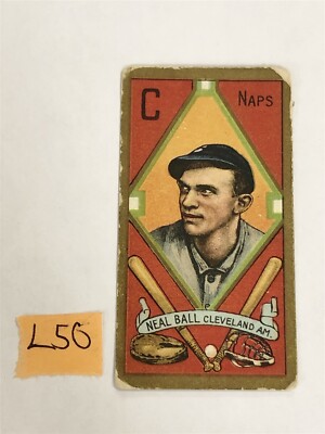 1909-11 T-206 SWEET CAPORAL CIGARETTES BASEBALL CARD NEAL BALL LOT #L50 ...