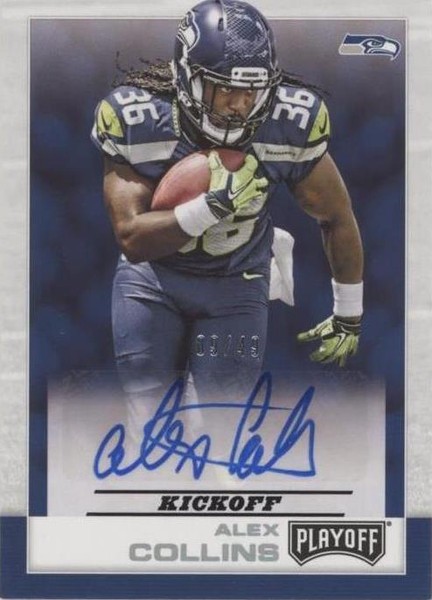 2016 Panini Playoff - RPS Autos Kickoff #37 Alex Collins /49 (AU, RC ...