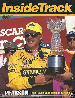 LARRY PEARSON AUTOGRAPHED SIGNED MAY JUNE 1995 INSIDE TRACK RACING ...