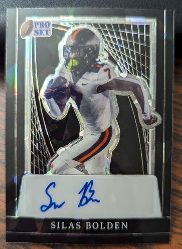 2024 Leaf Pro Set Metal Silas Bolden Crystal Black Auto 4/5 Longhorns ...