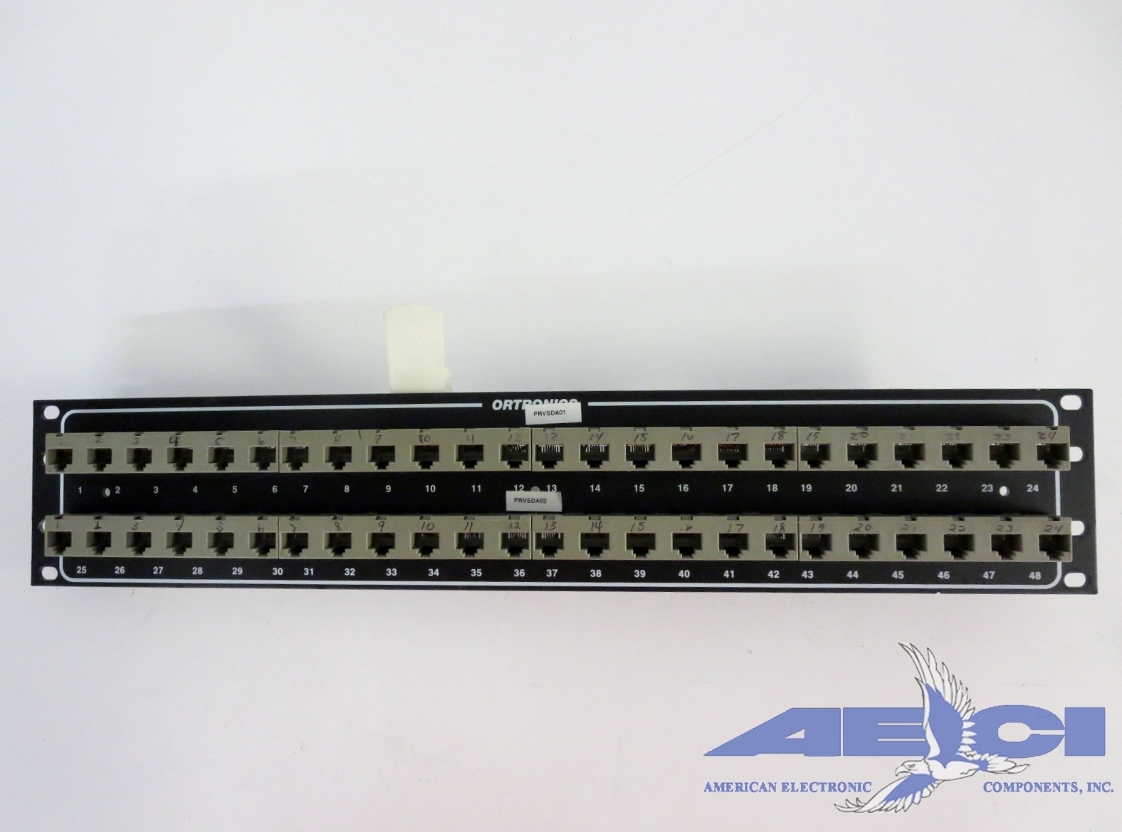 ORTRONICS OR-808004041 MOD 8/TELCO PANEL, HIGH DENSITY, 48 PORTS / 4&5 ...