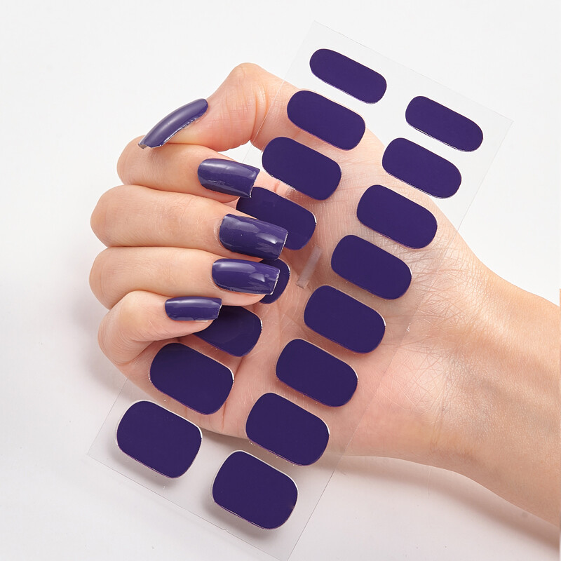 Full Size Nail Wraps Stickers Polish Toe Manicure Art Self Stick Decor ...