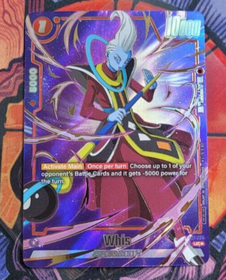 Whis FB01-004 FINALIST Championship Tournament Gold Promo Dragon Ball ...