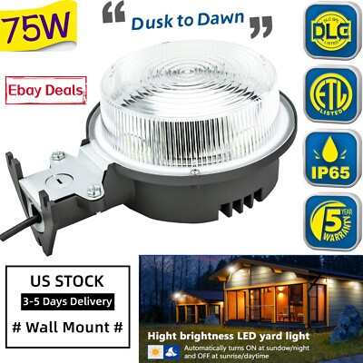 LED Barn Yard Street Outdoor Security Light Dusk to Dawn Waterproof ...